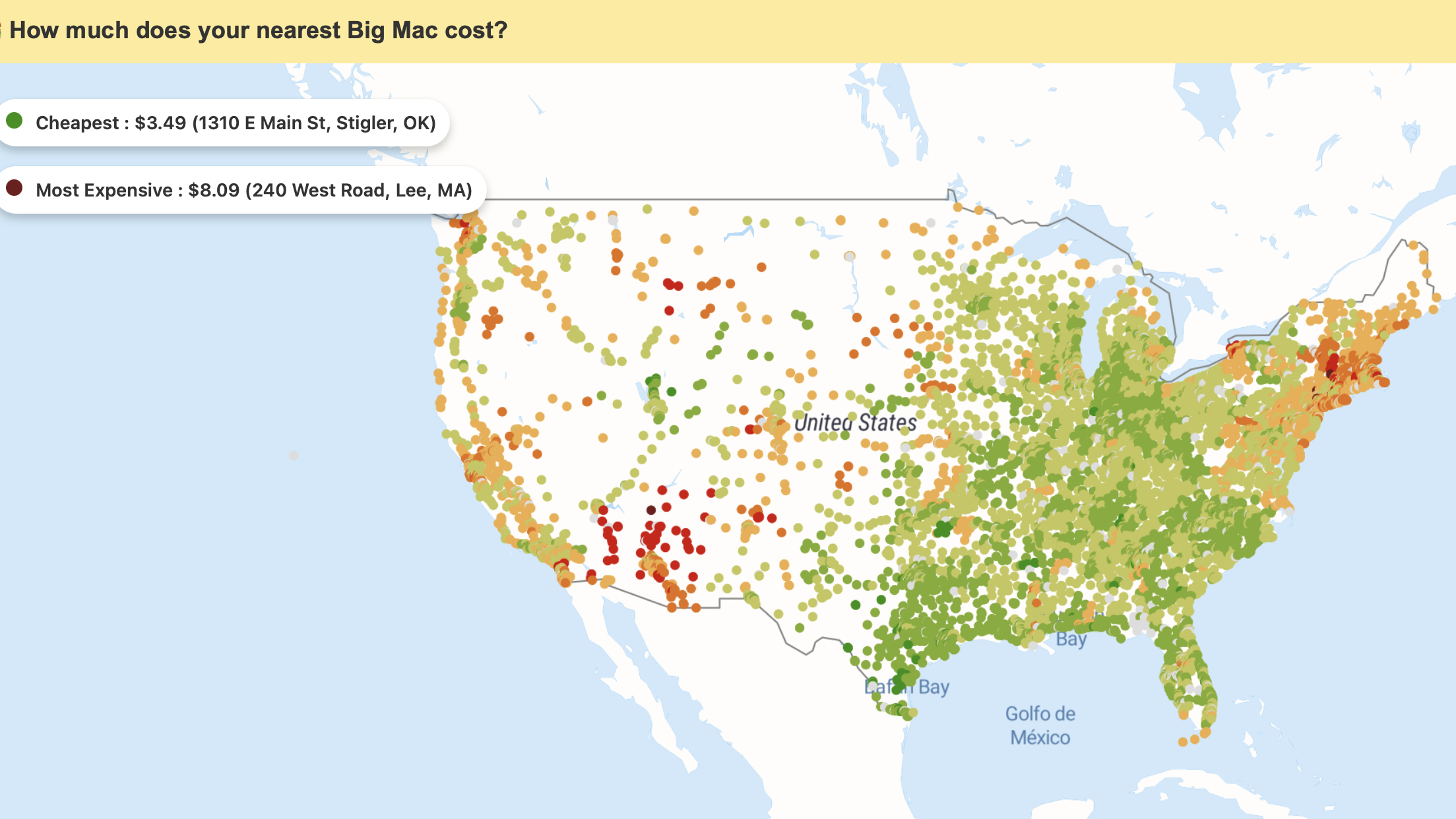 Here's How Much a Big Mac Costs Where You Live