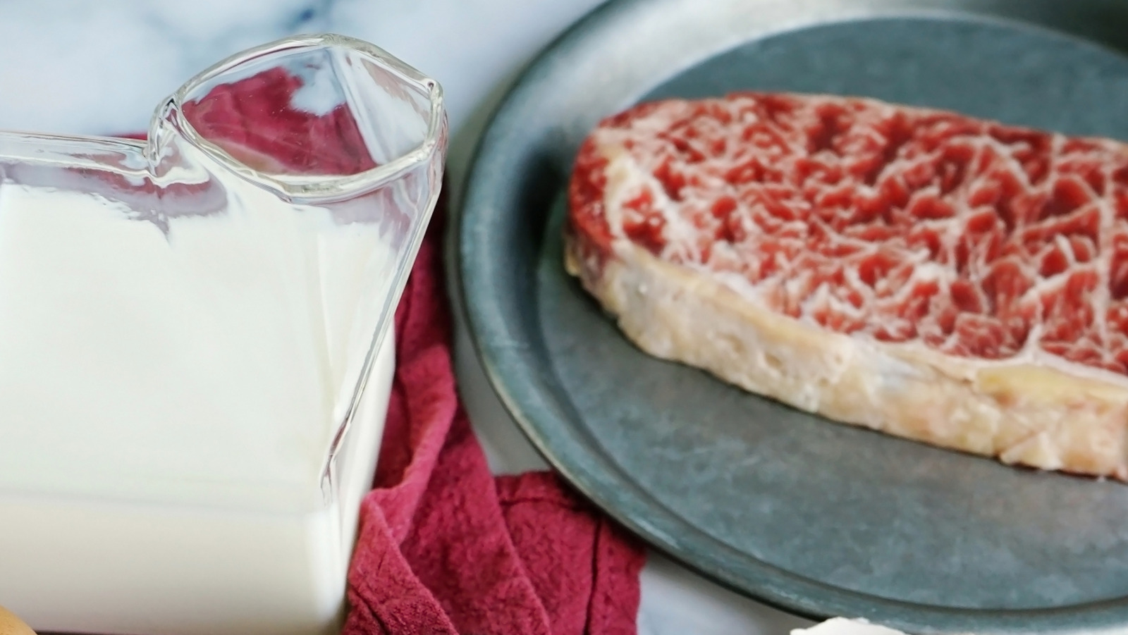 Tenderize Steak Using A Milk Soak