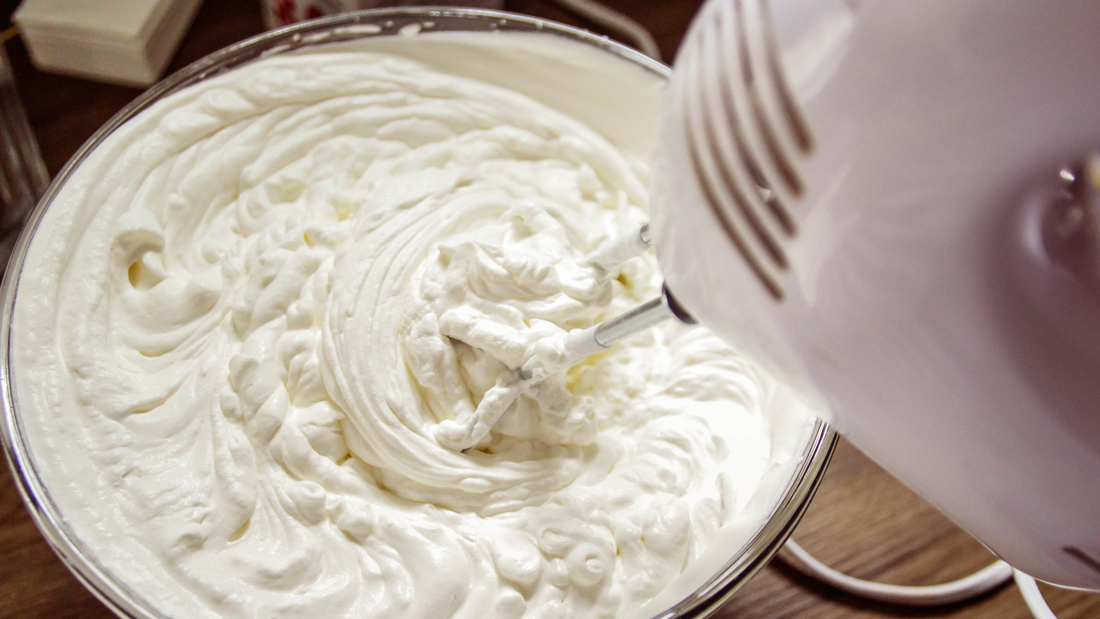 The Texture To Look Out For When Making Homemade Whipped Cream